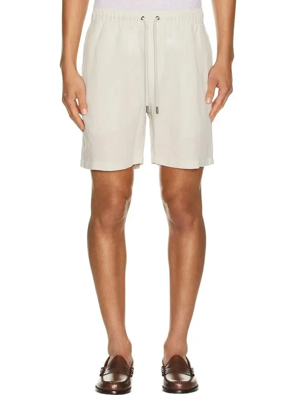 Onia Air Linen Pull On Short 6 - Stone