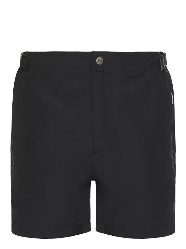 Onia Calder Buckle 5 Swim Trunk - Black