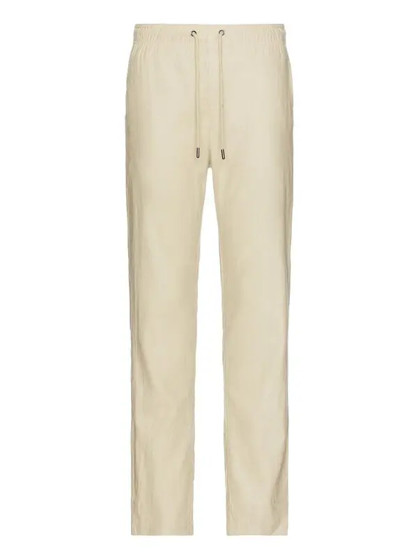 Onia Stretch Linen Pull-on Pant - Sand