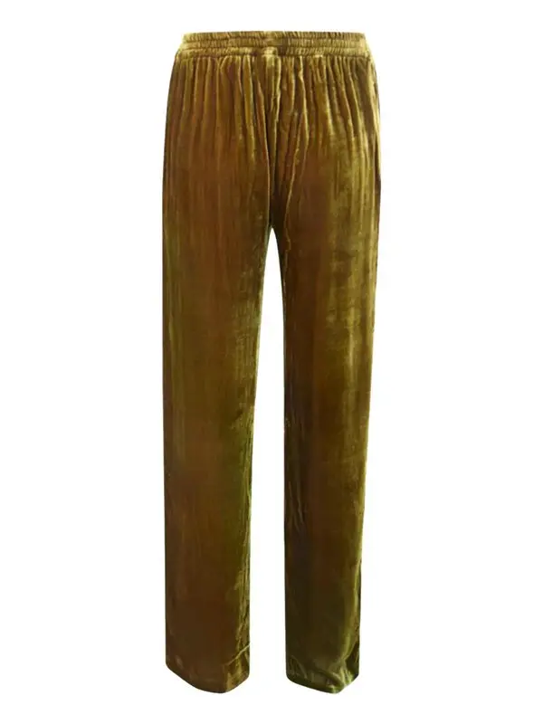 BIANCO LEVRIN Velvet Trousers - Yellow