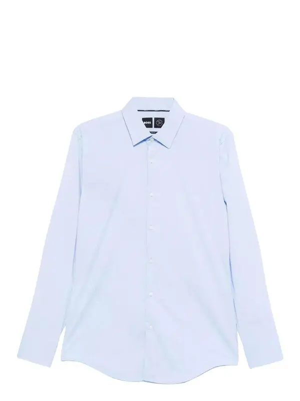 BOSS Long-sleeved Button-up Shirt - Blue