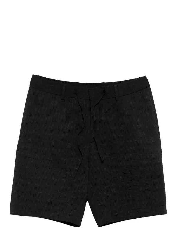 Hugo Boss Textured Drawstring Shorts - Black