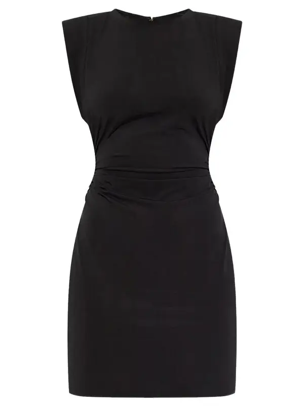 Michael Kors Gathered-detail Mini Dress - Black