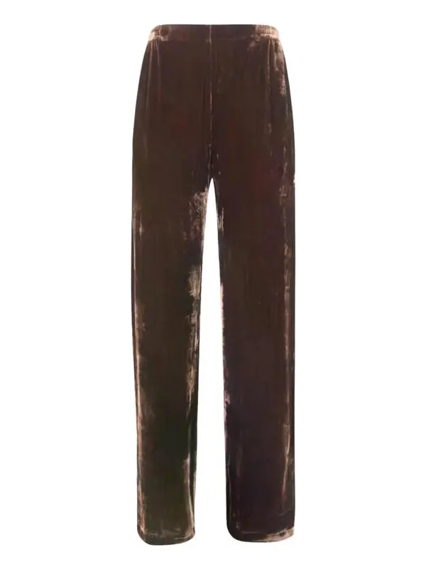BIANCO LEVRIN Velvet Trousers - Brown