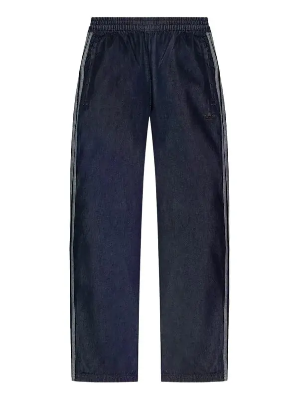 Adidas Cotton Wide-leg Jeans - Blue