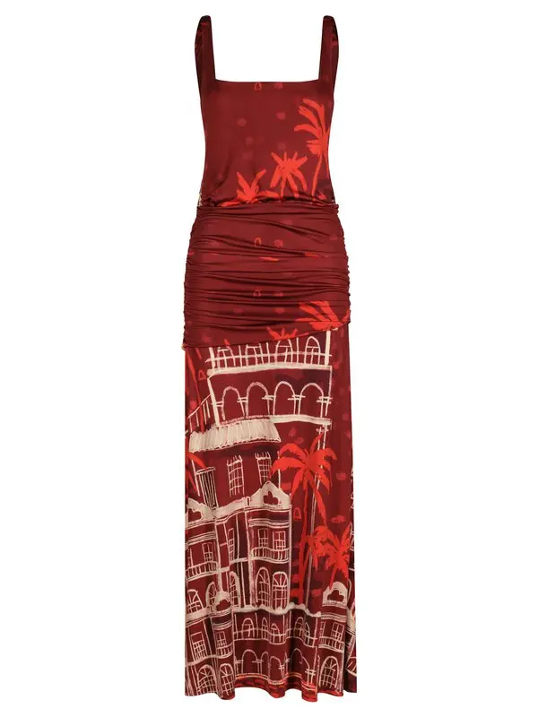 Johanna Ortiz Plant Of Joy Maxi Dress - Red