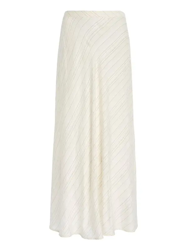 Proenza Schouler White Label Kaia Striped Woven Skirt - Ivory