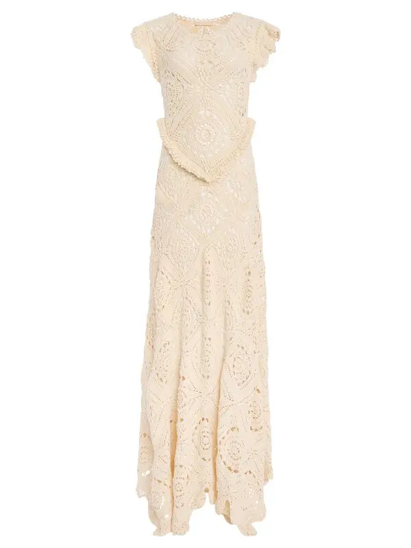 Ulla Johnson Annalisa Cotton-crochet Maxi Dress - White