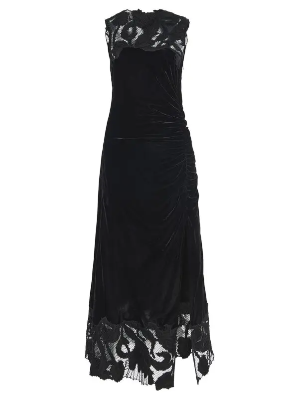 Ulla Johnson Rosaria Lace-trimmed Dress - Black