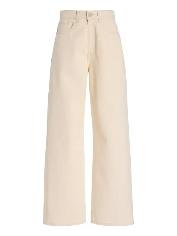 RÓHE Rigid Baggy Jeans - White