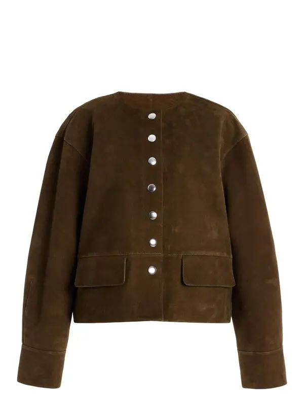 Proenza Schouler White Label Robin Suede Jacket - Brown