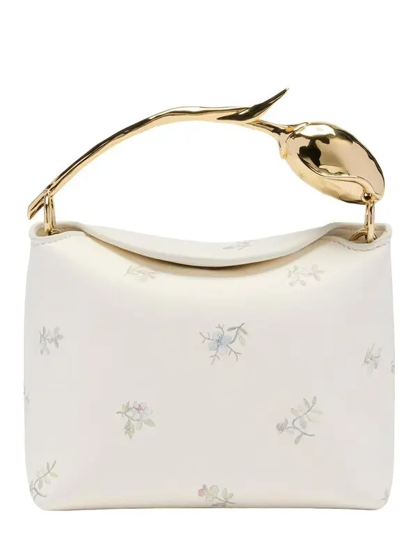 Erdem Mini Bloom Top Handle Bag - White