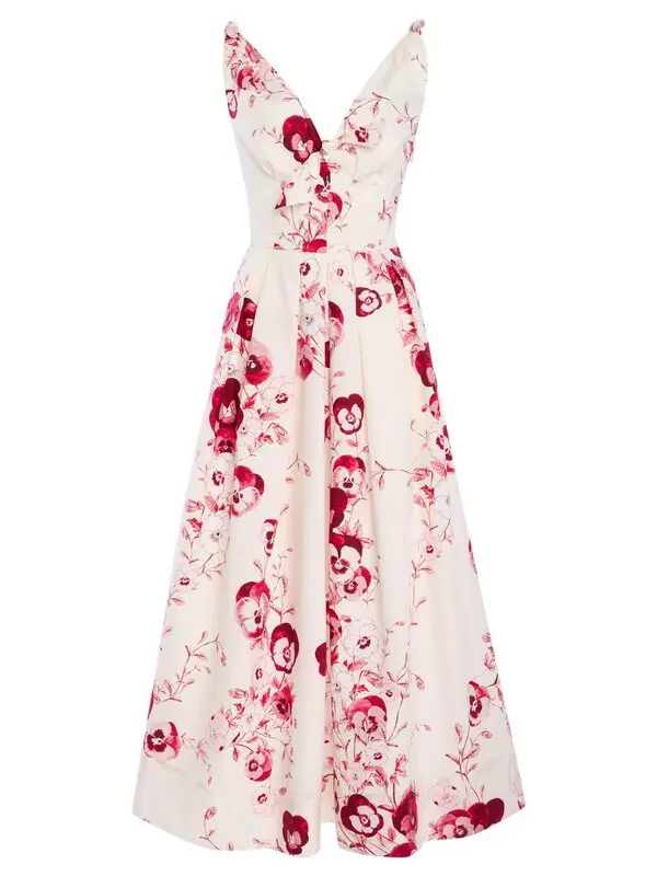 Giambattista Valli Floral Poplin Dress - Multi