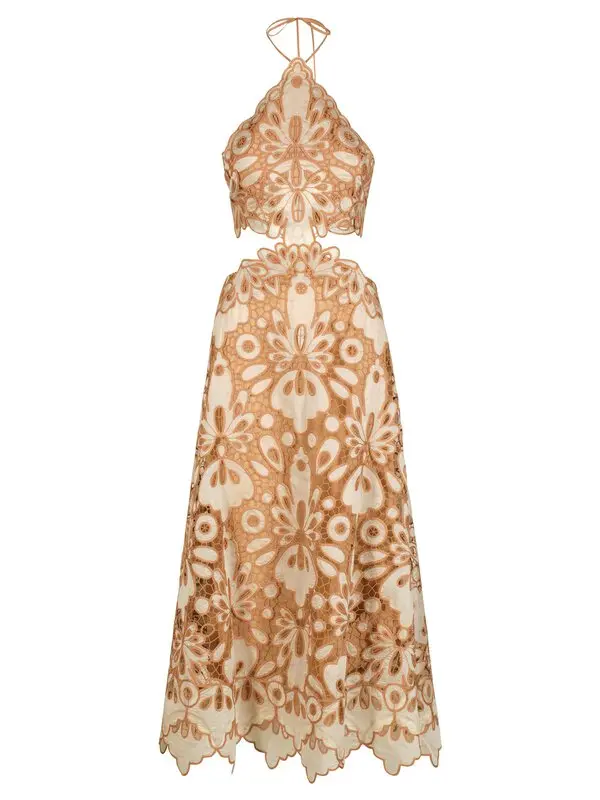 Johanna Ortiz Morning Groove Maxi Dress - Neutral