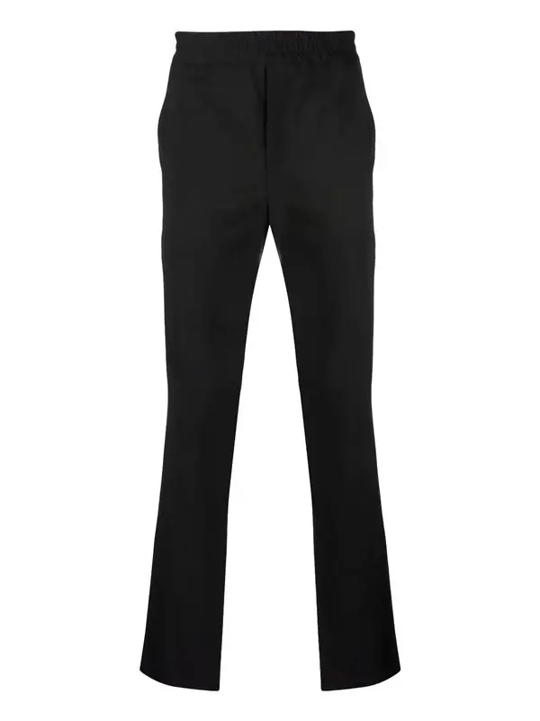 FERRAGAMO Mid-rise Tailored Trousers - Black