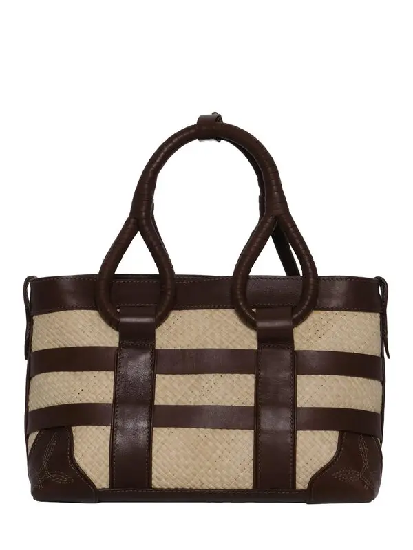Johanna Ortiz Heritage In Motion Mini Braided Tote Bag - Brown
