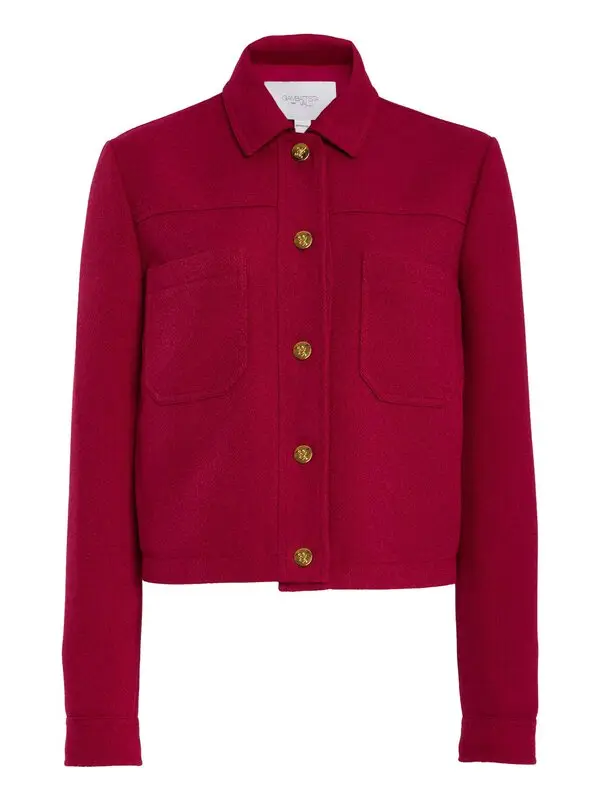 Giambattista Valli Crepe Jacket - Red