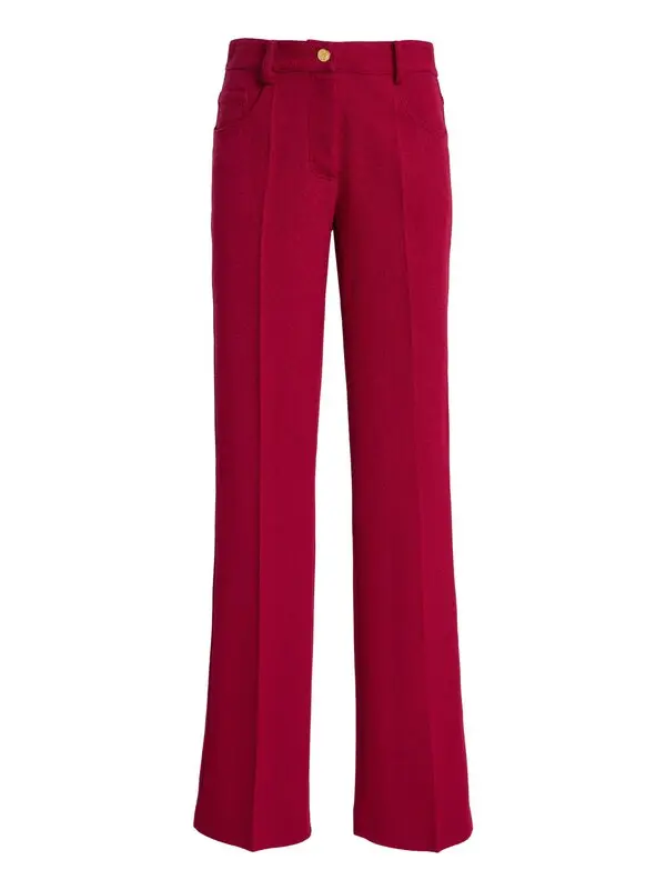 Giambattista Valli Crepe Trousers - Red