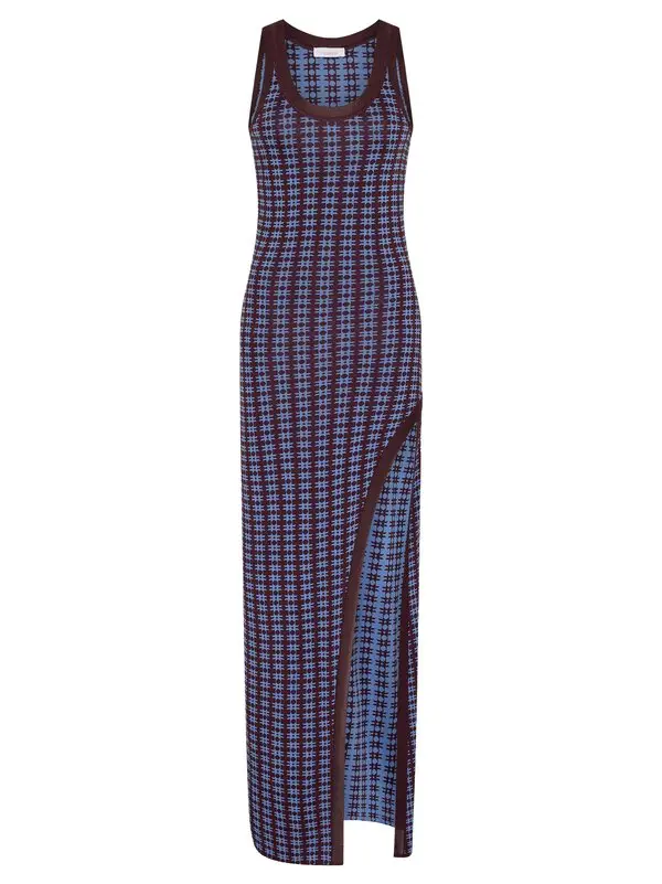 Rabanne Jacquard Knit Maxi Dress - Multi
