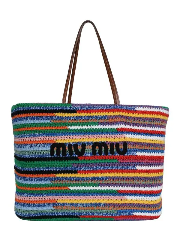 Miu Miu Crochet Tote - Multi