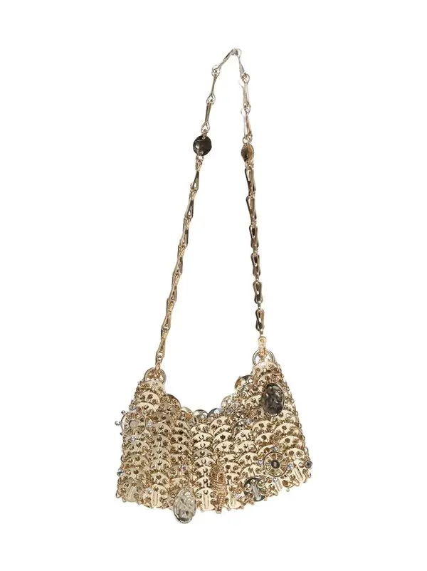 Rabanne 1969 Charm Bag - Light Gold