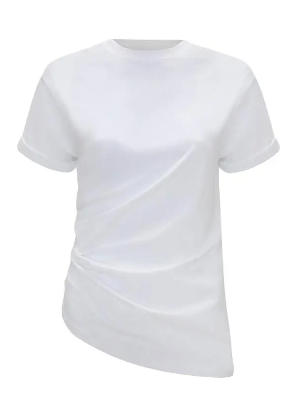Victoria Beckham Gathered Detail T-shirt - White