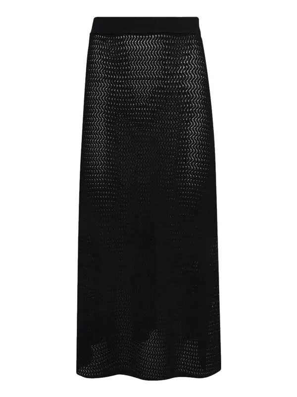 Victoria Beckham Midi Skirt - Black