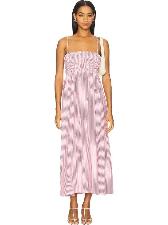 Faithfull The Brand Nica Midi Dress - Red