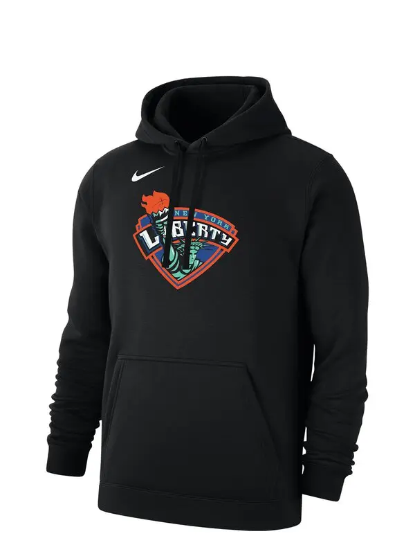 Nike New York Liberty Club Wnba Fleece Pullover Hoodie - Black