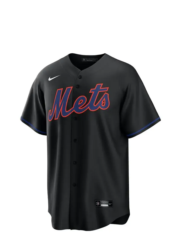 Nike Francisco Alvarez New York Mets Mlb Replica Jersey - Black