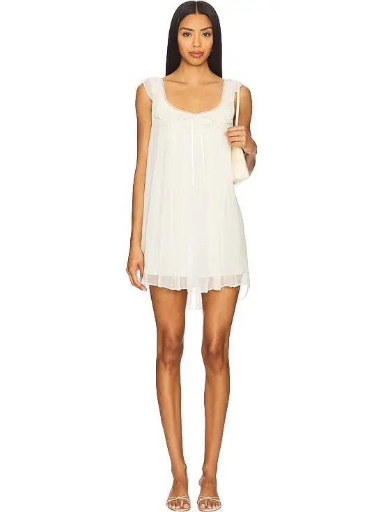 Lpa Mel Mini Dress - Ivory