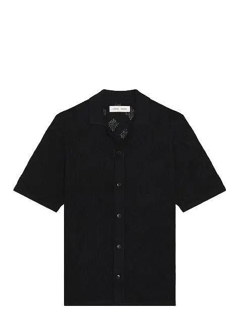 SAMSOE SAMSOE Sadamien Shirt In Navy - Salute