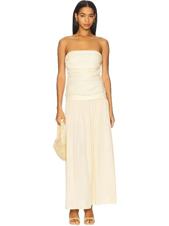 Faithfull The Brand Hedy Maxi Dress - Butter