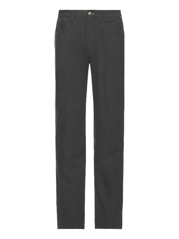 Faherty Brand Movement Linen 5 Pocket Pant - Washed Black