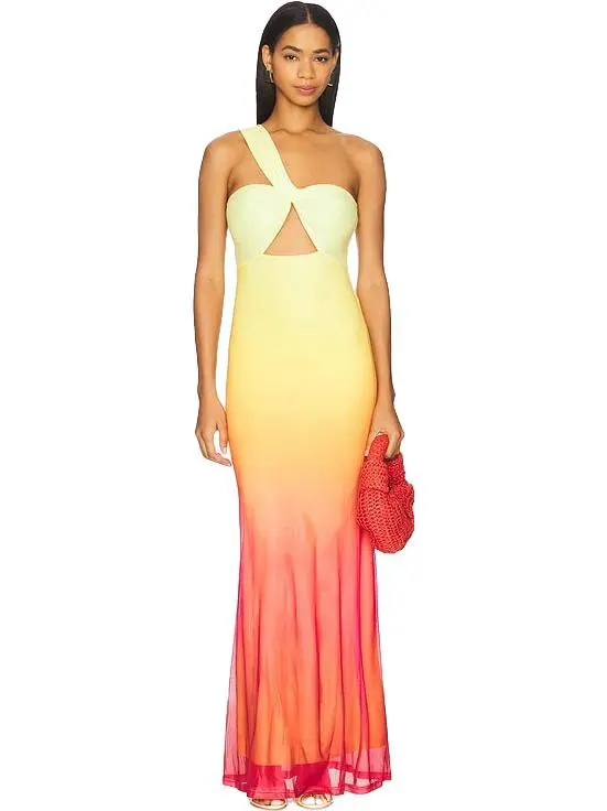 RUNAWAY THE LABEL Kyree Maxi Dress - Mimosa Ombre