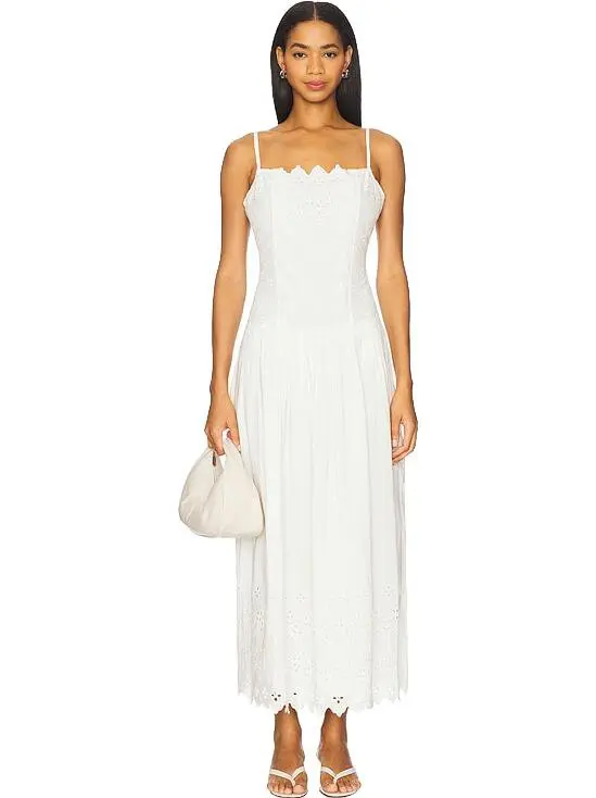 Tularosa Ava Midi Dress - White