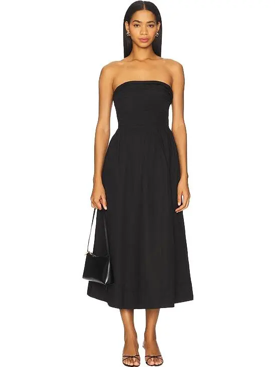 Paige Braylee Midi Dress - Black