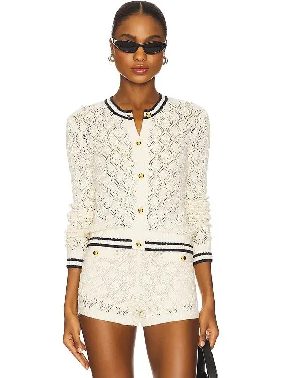 FRAME The Rookie Cardigan - Cream Multi