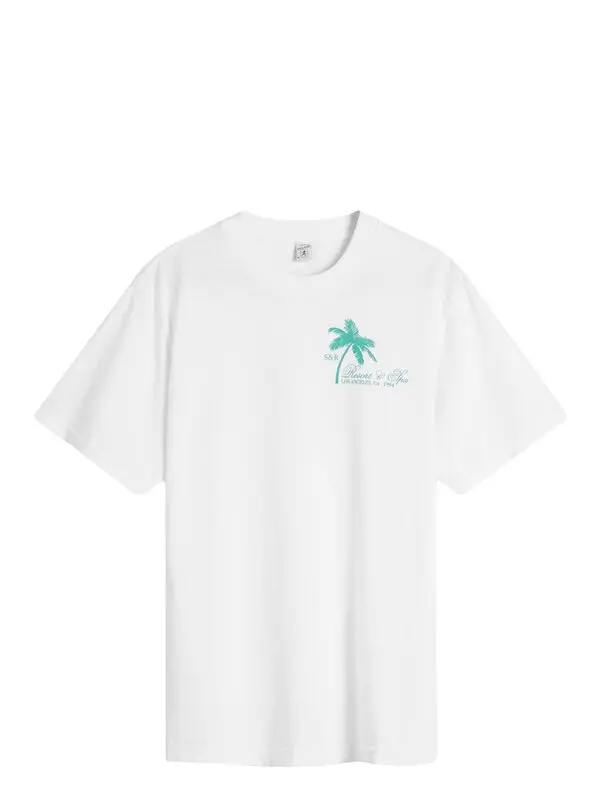 SPORTY & RICH Palms Printed T-shirt - White