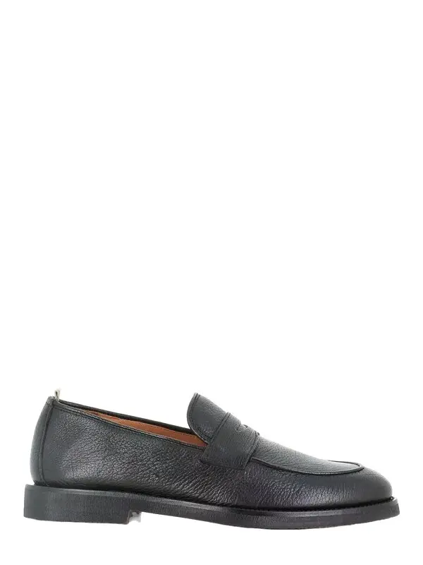 Officine Creative Leather Penny Loafers - Black