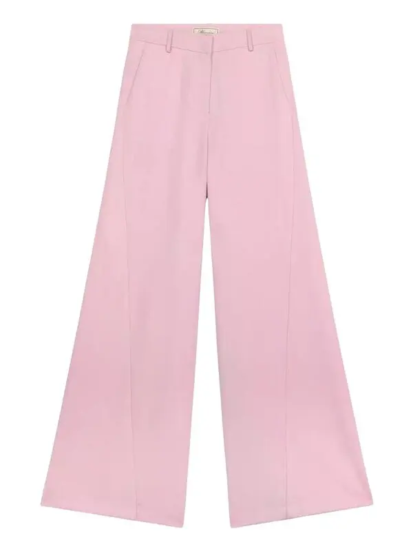 Blumarine Pleated Wide-leg Trousers - Pink