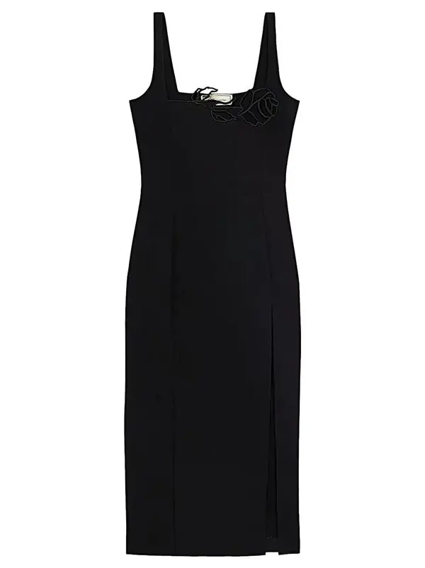 Blumarine Cut-out Detail Midi Dress - Black