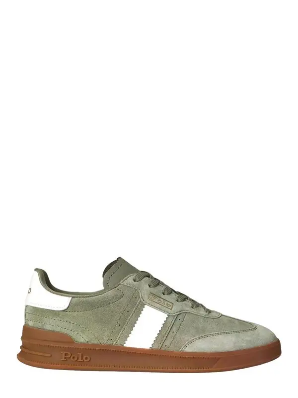 Polo Ralph Lauren Leather Panelled Low Top Sneakers - Green