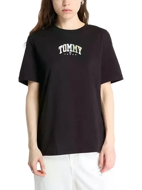 Tommy Hilfiger Logo-print T-shirt - Black