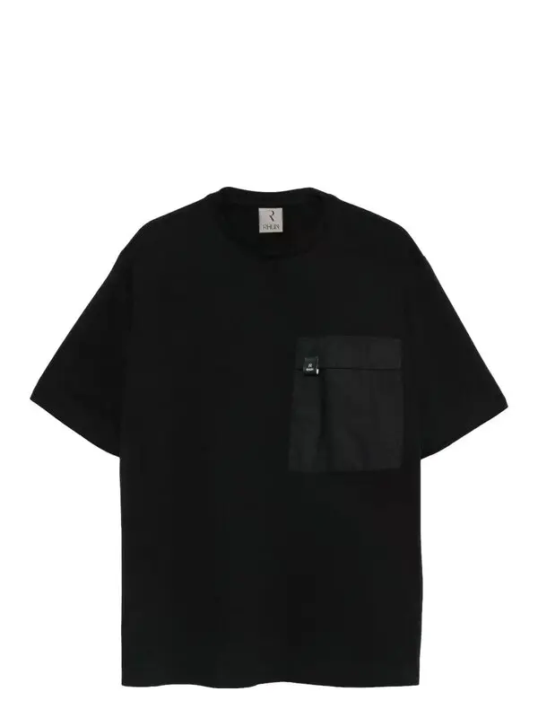 RHUN Patch-pocket Cotton T-shirt - Black