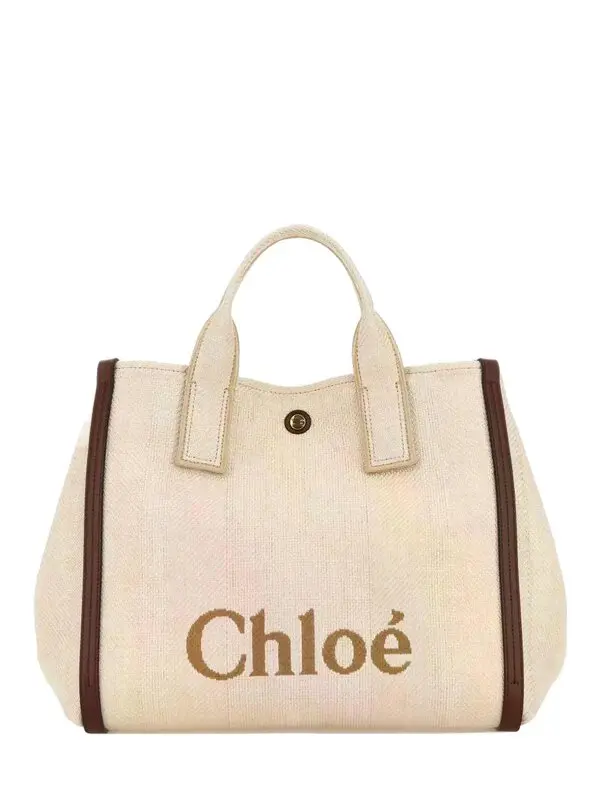 Chloé Logo-print Tote Bag - Neutrals