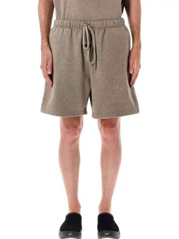 Fear Of God Drawstring-waist Fleece Track Shorts - Brown