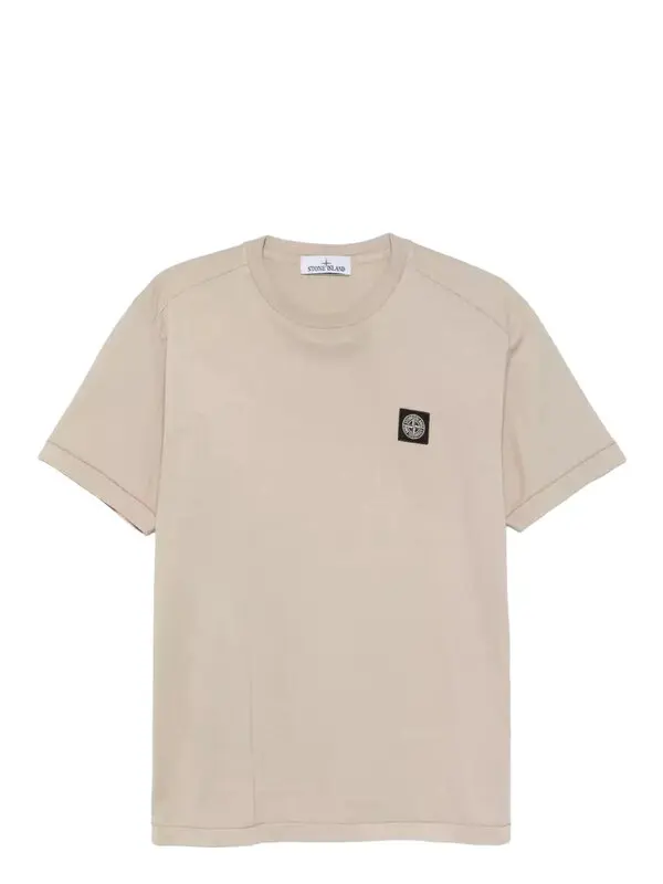 Stone Island Compass-patch T-shirt - Neutrals