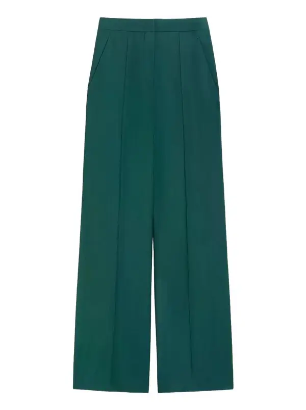 Max Mara Pleat-detail Trousers - Green