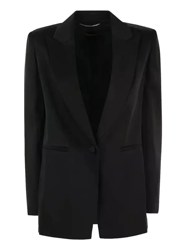 Max Mara Tuxedo Style Tailored Blazer - Black